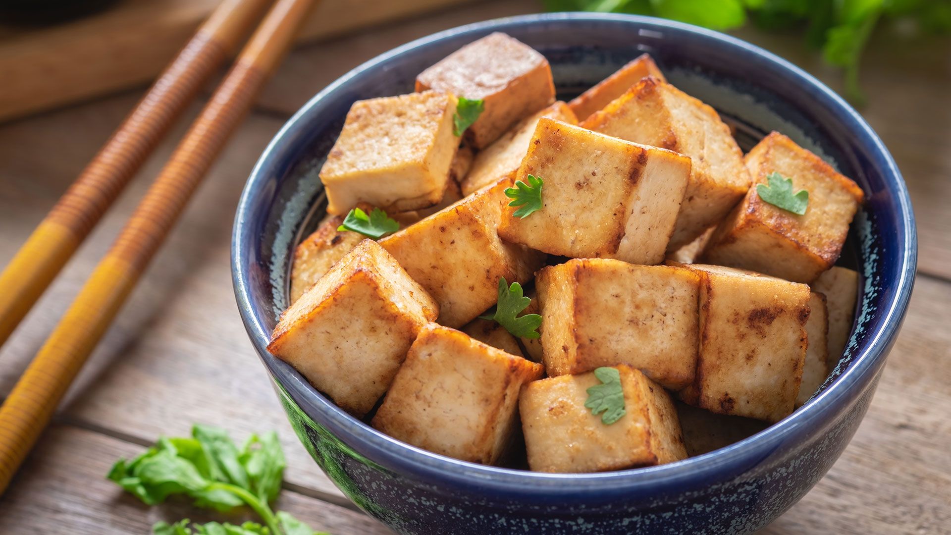 Queijo Tofu Frito - Saborosos